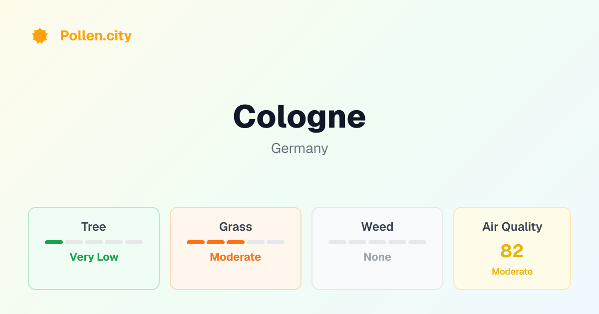Cologne Pollen Count Today | Pollen.city